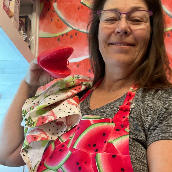 Coffee Apron for Women / Retro Apron With Ground Coffee With Stripes ...