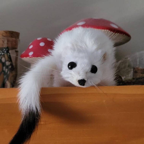 Weasel Slap Bracelet, Sherman the Ermine, White Ermine Slap Bracelet ...