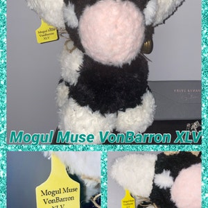 Oreo Fluffy Cow Crochet Plushie - Etsy