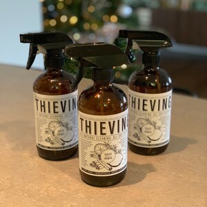 Thieves Cleaner Label Household Cleaner Spray Bottle Label - Etsy