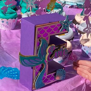 Mermaid Theme 3d Number/s. - Etsy