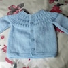 Digital PDF Crochet Pattern: Bean Stitch Crochet Baby Cardigan Sweater ...