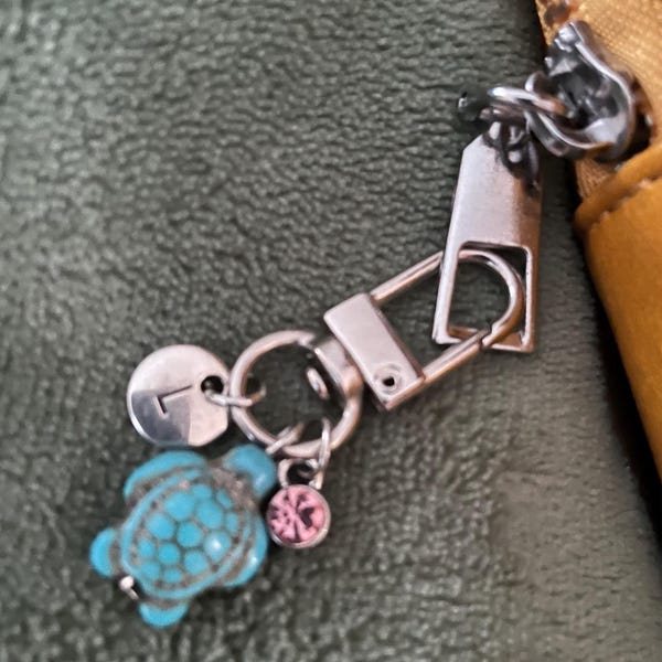 Personalised Turtle Keychain,turtle Keyring,personalised Gift,travel ...