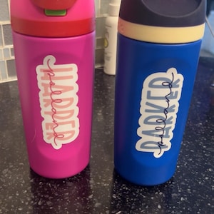 Personalized Name Sticker, Custom Name Sticker, Pastel Name Sticker ...