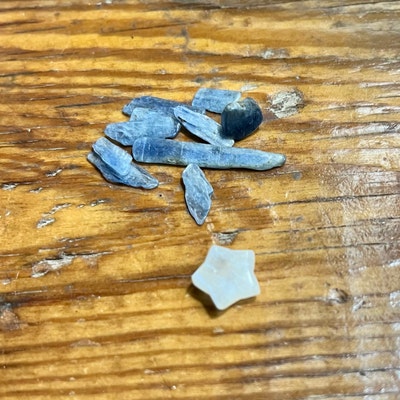 Blue Caribbean Calcite Slice for Natural Home Decor Nevada Crystal ...