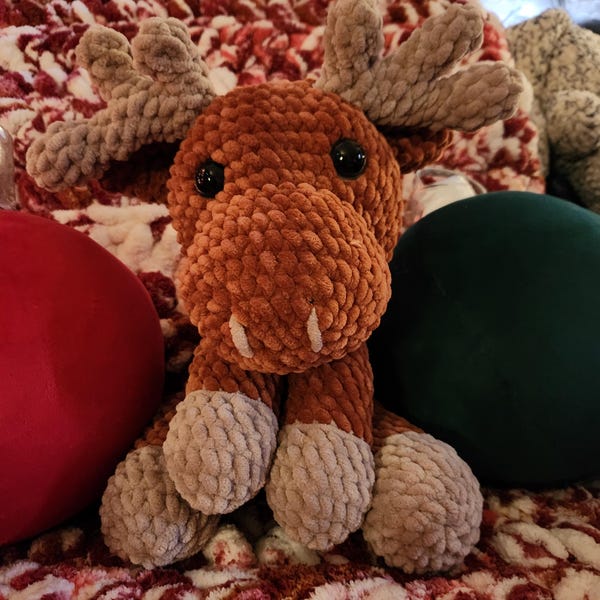 Crochet Moose Amigurumi Pattern | Moose Crochet Pattern | Woodland ...