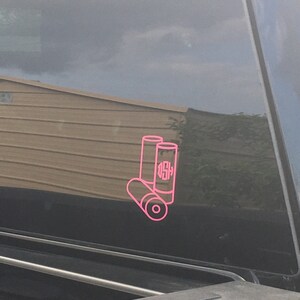 Shotgun Shell Monogram Decal | Etsy