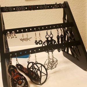 Spiderweb Earring Display Rack Jewelry Standing Spooky - Etsy