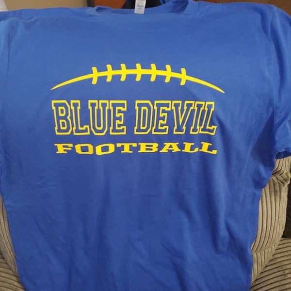 Blue Devil High School Football Split Design Dc Svg Dxf Eps Png Jpeg ...