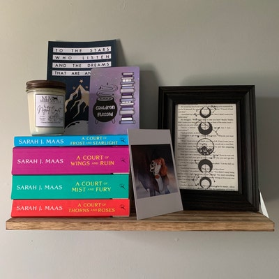 ACOTAR/ACOMAF/ACOWAR Feyre Back Tattoo Moon Phases Book Page Art Print ...