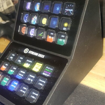 Dual 15 Key Stream Deck Vertical Stand - Etsy