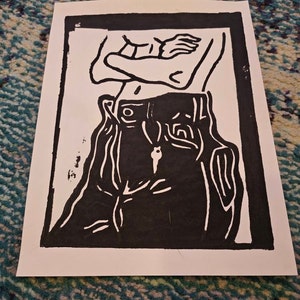 RING OF KEYS Linocut Print - Etsy