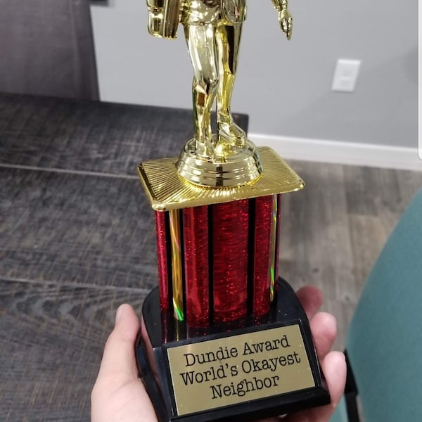 The Dundie Award,the Office TV Show, Dundie Award Trophy,michael Scott ...