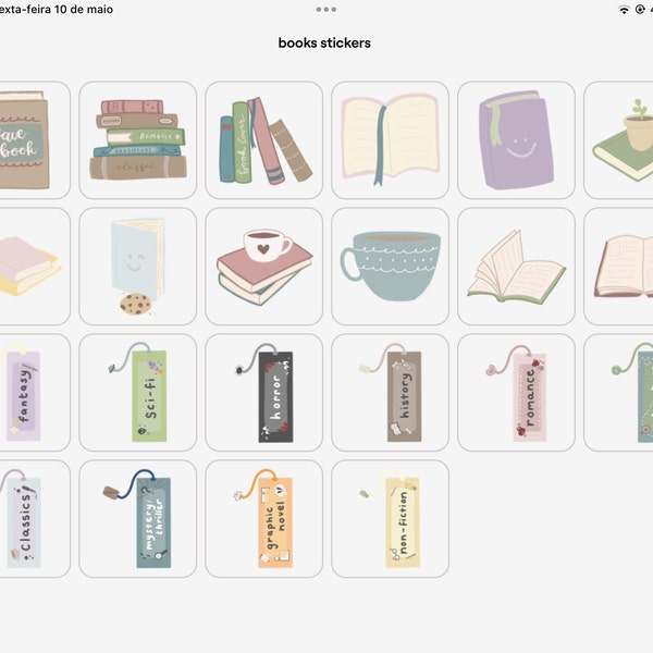 Digital Reading Stickers, Book Lover Stickers, Goodnotes Stickers ...