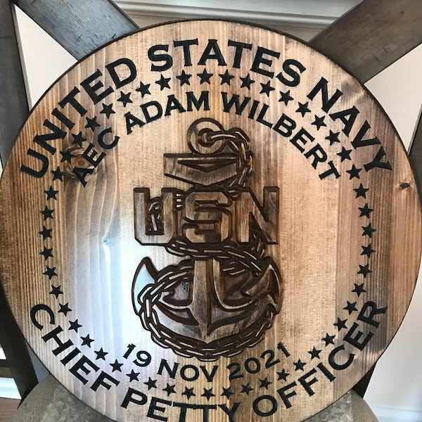 US Navy Chief Petty Officer Plaques - Chief Petty Officer Promotion ...