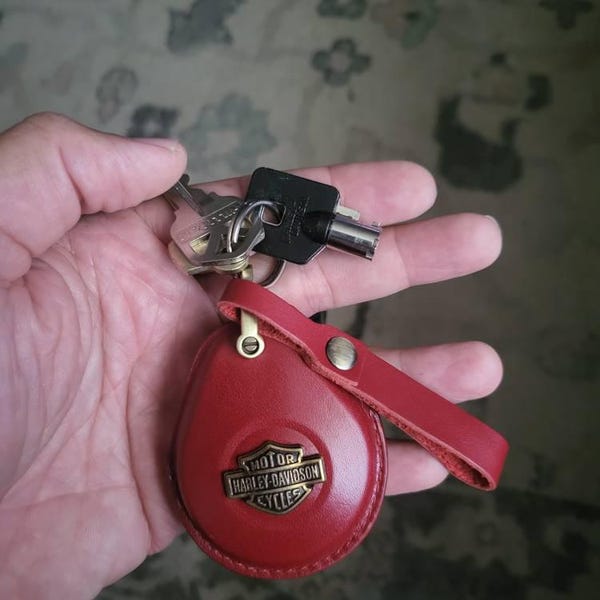 Harley-davidson Key Fob Leather Key Ring up to 2023 - Etsy