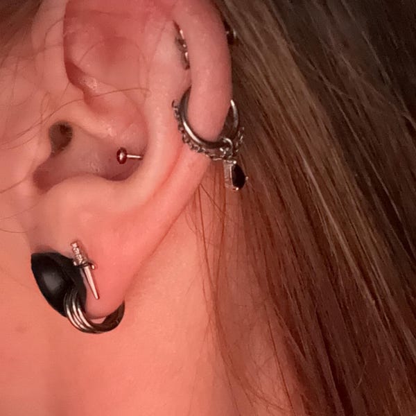 Hidden Helix Piercing 16g F136 Implant Grade Titanium Ball Tassel Flat ...