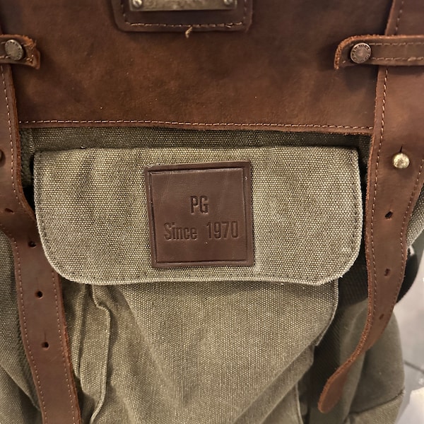 Personalized Leather Patch | Custom W/ Logo, Text Initials |rectangle ...