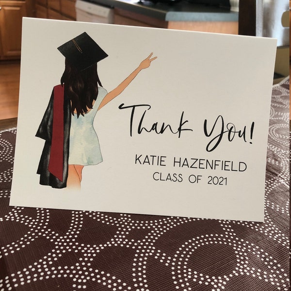 Custom Graduation Thank You Cards | Personalized Thank You | Class of ...