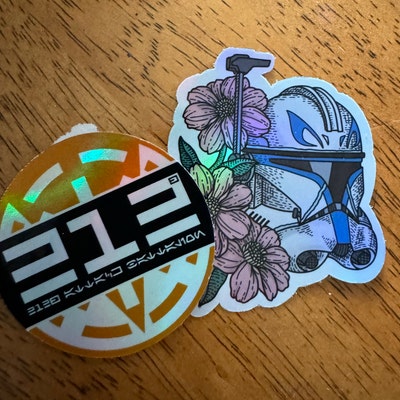 Star Wars Bad Batch Holographic Vinyl Stickers laptops//party Favors ...