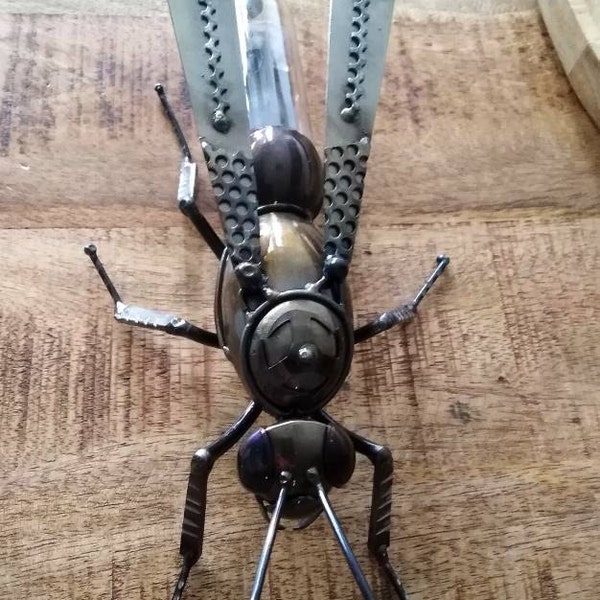 Metal Sculpture Hawk Steampunk. Industrial Art Hawk Figurine. Welded ...