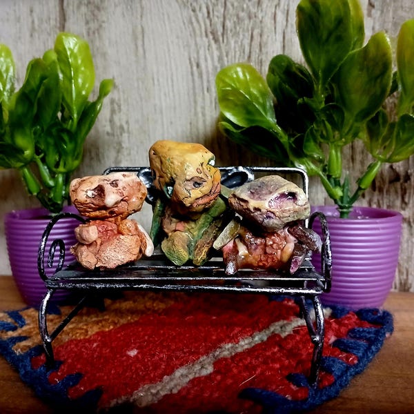 Rocklin, Handmade Rock Goblin Creature Whimsical Stone Art. - Etsy