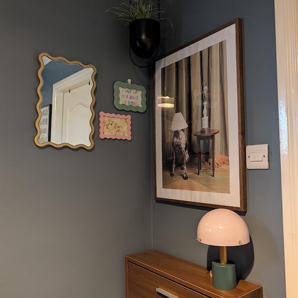 Squiggly Mirror, Wavy Mirror, Wiggle Mirror, Funky Wall Mirror ...