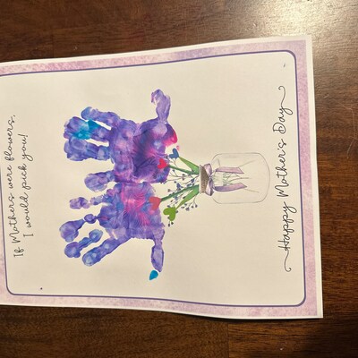 I Love You to the Moon Handprint Craft for Baby, Toddlers, or Preschool ...