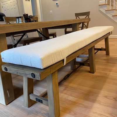 Custom Bench Cushion With High Performance Fabric Crypton, Kitchen ...