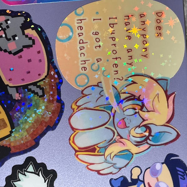 I Got a Headache Derpy 3 Inch Sticker - Etsy