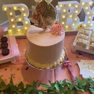 Baby Cake Topper/palm/dried Palm Topper/pampas/cake Pick/oh - Etsy