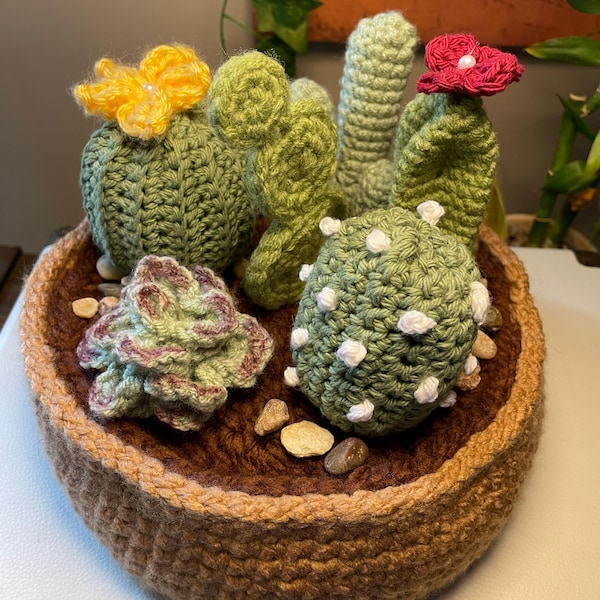 Crochet Cacti Pattern, Cacti Pattern, Crochet Pattern, Mini Cacti, UK ...