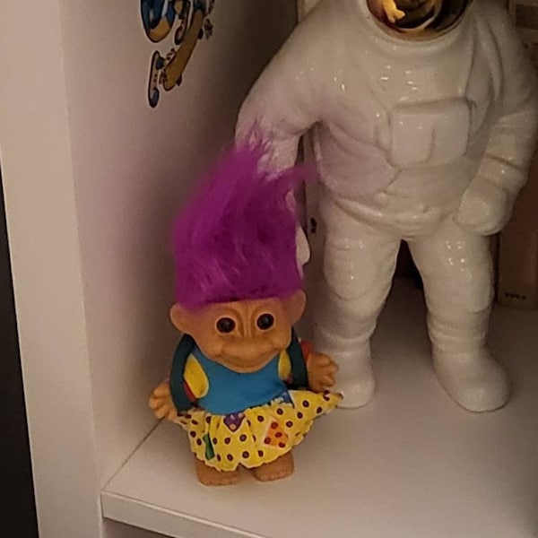 100% Huggable Troll Large Soft Troll, Vintage Trolls, 90'S Troll, Cute ...