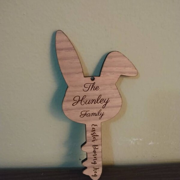 DIGITAL FILE Magic Easter Bunny Key SVG Laser Cutter File Designed for ...