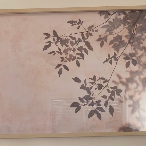 Minimalist Birch Tree Shadow Print | Japandi Digital Wall Art in Earth ...