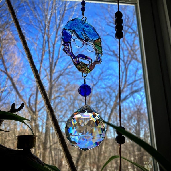 Dark Suncatcher (black Prism), Wire Wrapped, Suncatcher, Prism ...