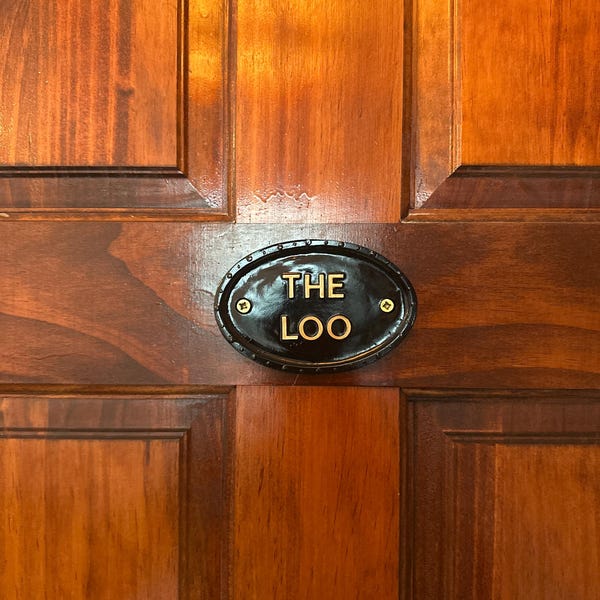 The Loo,bathroom Sign - Etsy