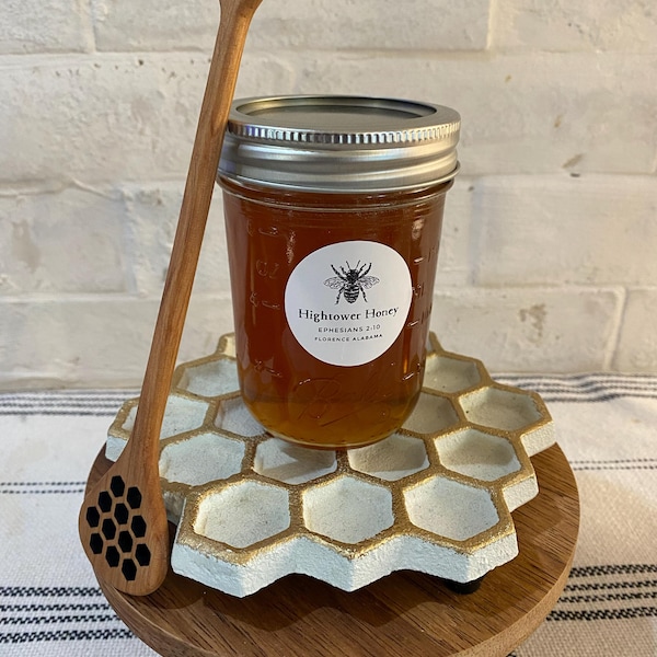 Honeycomb Honey Labels Personalized Water and Oil Resistant by Paper ...