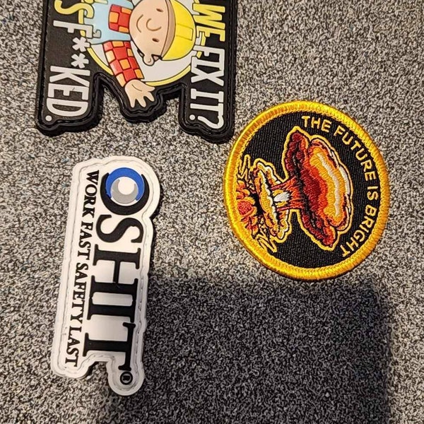 OSH*T Funny PVC Morale Patch - Etsy