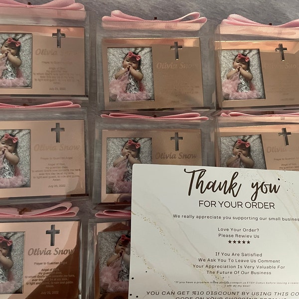 Baptism Favor Photo Frame - First Holy Communion Favors, Personalized ...