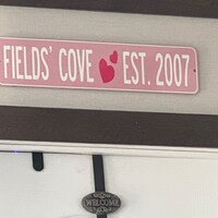 Personalized 4x18 Baby Pink Street Sign ANY TEXT Customized Cute ...