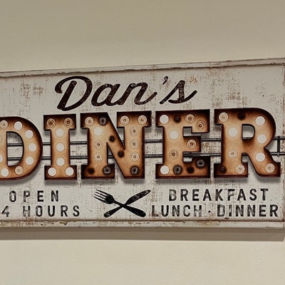 Rustic Farmhouse Kitchen Decor Custom Family Name Established Sign ...