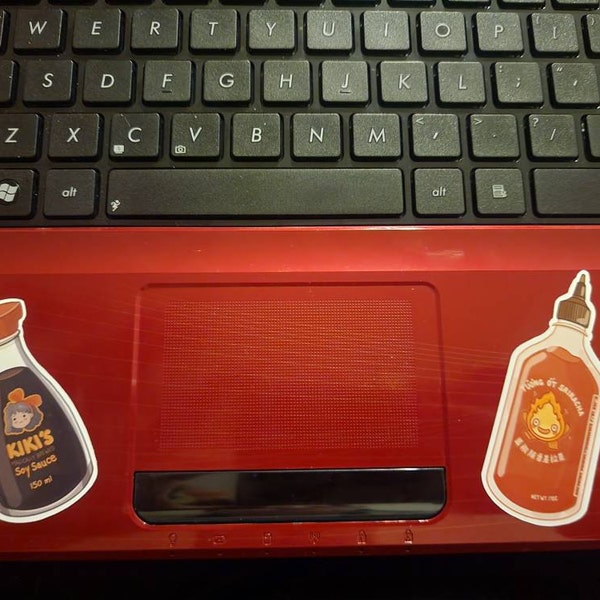 Asian Sauces Stickers | Calcifer Sriracha Hot Sauce, Kiki Soy Sauce ...