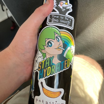 Anime stay Hydrated Sticker - Etsy
