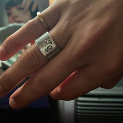 Word or Name in ASL / American Sign Language / Hand Stamped Cuff ...