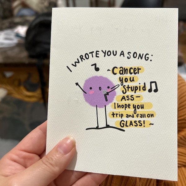 Cancer Greeting Card Funny - Cancer Song - Cancer Encouragement ...