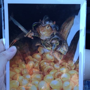 The Golden Hoard 8x10 Medium Print Chipmunk, Acorn, Guard, Knight ...