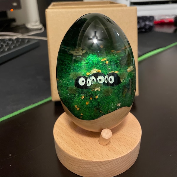 Soot Sprites Enchanted Resin Egg, Soot Gremlins Desk Decor, Desk ...