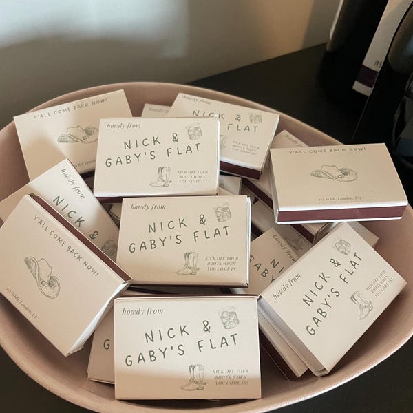 Custom Matchboxes / Custom Matchbook Art / Party Favors / Custom ...