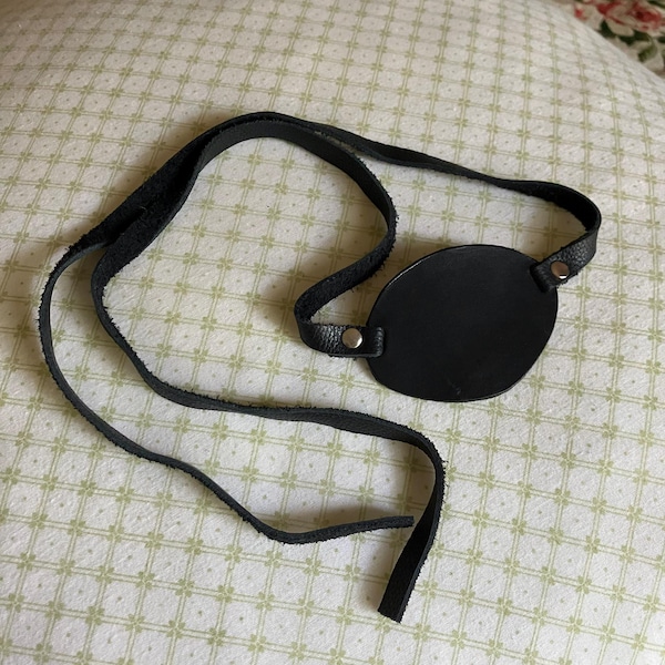 Minimal Flat Eyepatch - Leather Eye Patch - Etsy